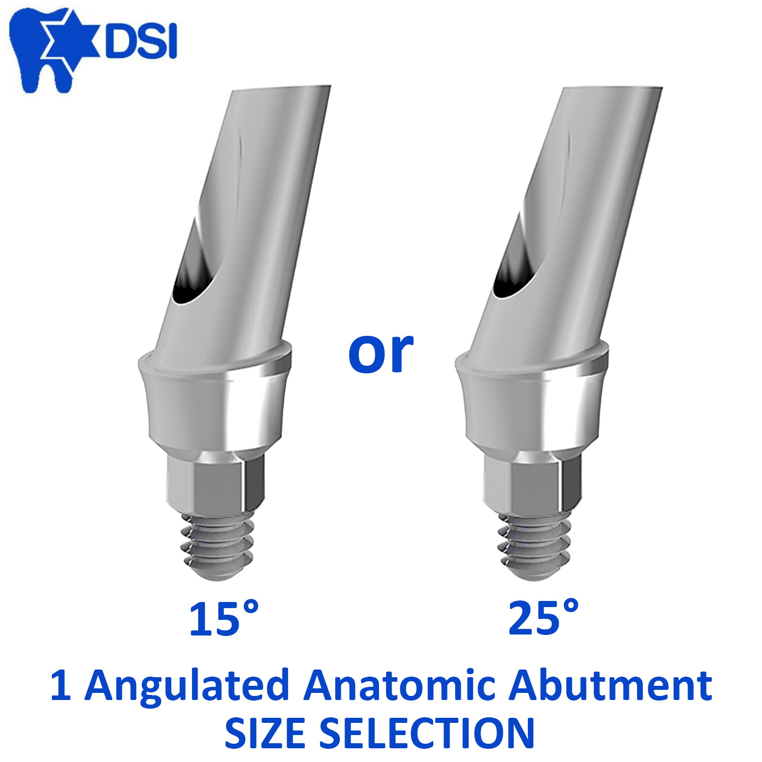 1x DSI Angulated Titanium Aesthetic Anatomic Abut ment for Dental Im ...