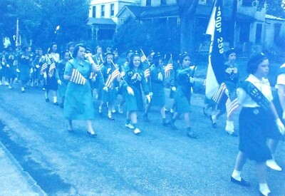 Vintage Slide 1960 July 4th Parade Girls Scouts Atlantic Highlands NJ ...