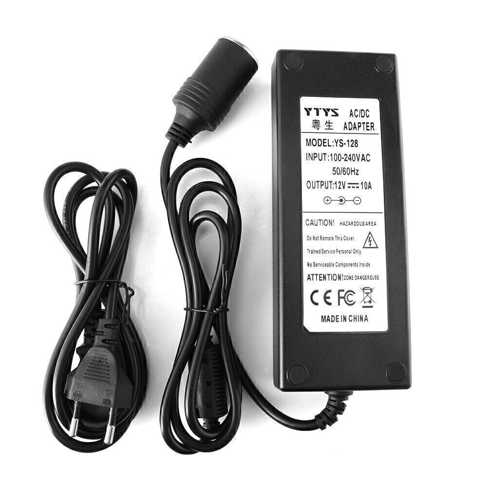 230V AUF 12V KFZ NETZADAPTER NETZTEIL 10A 120W GLEICHRICHTER ...