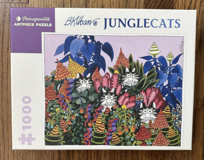 JUNGLE CATS B. Kliban 1000 pc Jigsaw Puzzle Pomegranate Artpiece | eBay
