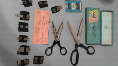 VINTAGE WISS PINKING SHEARS SCISSORS MODEL C Original Box & SN7 | eBay