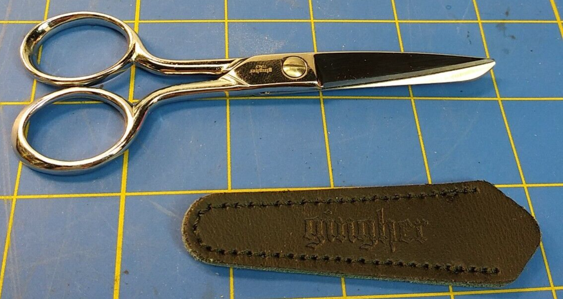 Knife Edge Sewing Scissors 5 Inch-With Leather Sheath 743921511117 | eBay