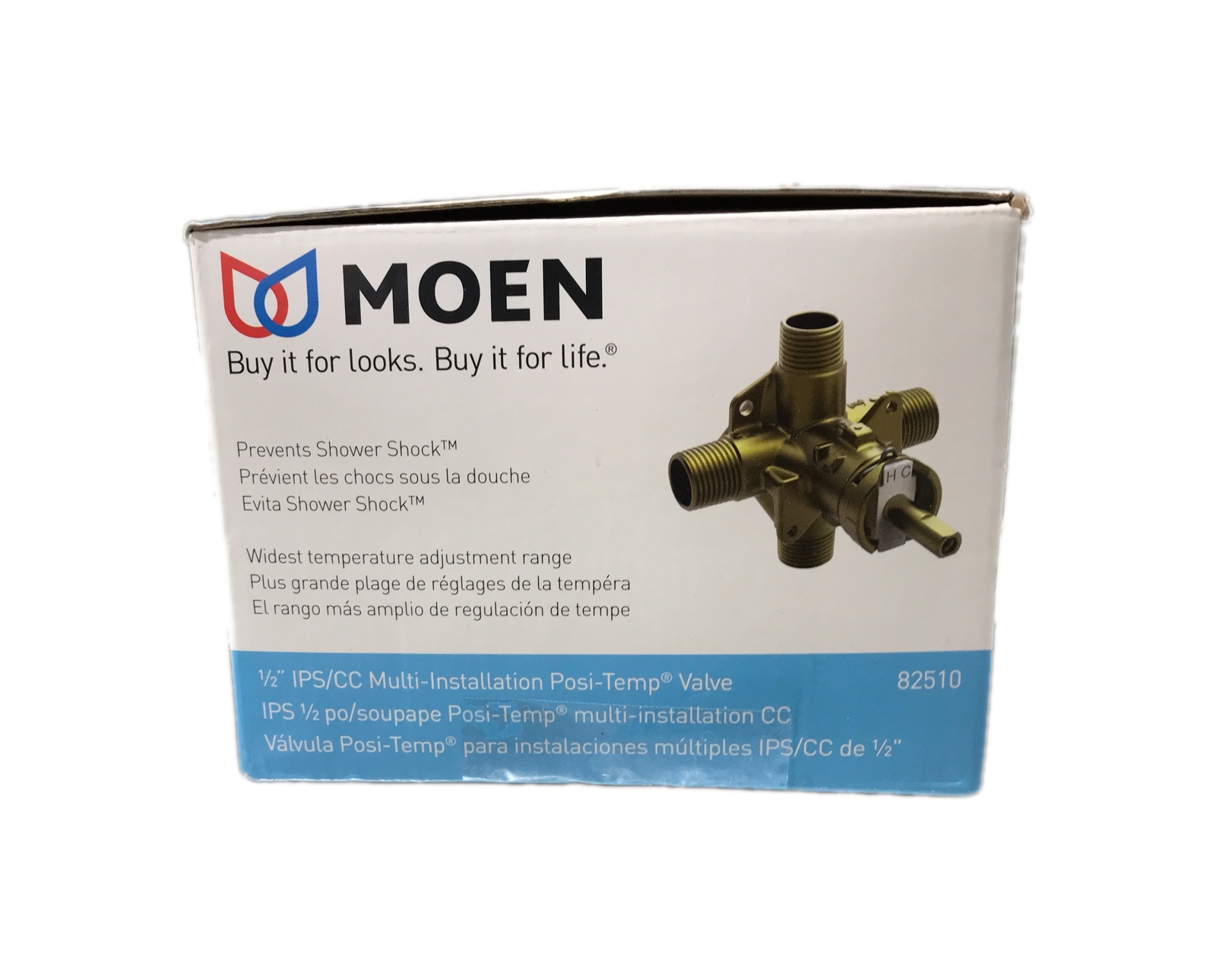 MOEN Brass Rough-In Posi-Temp Pressure-Balancing Cycling Tub and Shower ...