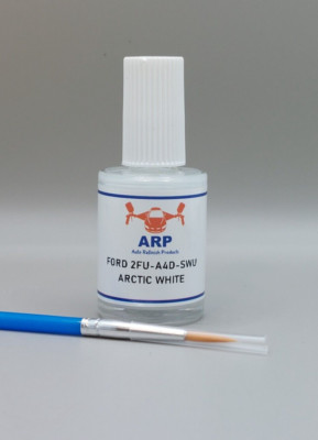For Ford Code 2FU-A4D-SWU ARCTIC WHITE Auto Touch up Paint + Free Brush ...