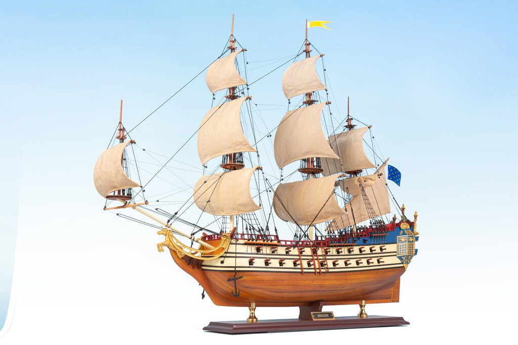 Seacraft Gallery Unicorn – La Licorne 85cm Handmade Wooden Model Ship ...