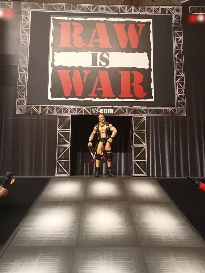 wwe custom attitude raw is war stage (bigger scale) for wrestling ...