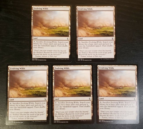 5 Evolving Wilds Amonkhet 2017 Mtg Magic Gathering Sacrifice Land Card ...