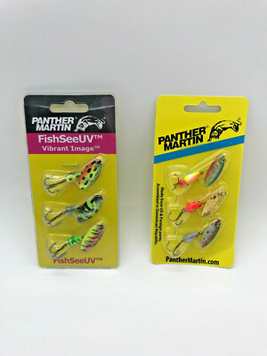 Panther Martin Spinner Fish Lure (2 Packs of 3) Bait Multicolor Best ...