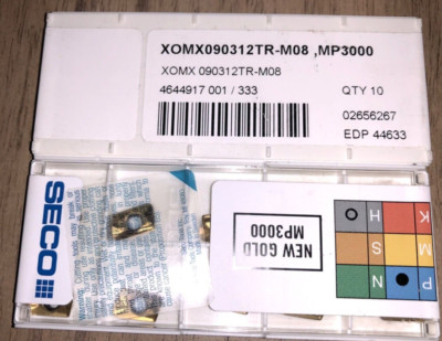 SECO CARBIDE INSERTS QUANTITY 10 XOMX090312TR-M08 MP3000 | eBay