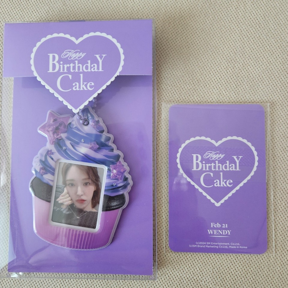 REDVELVET WENDY BIRTHDAY SM ARTIST HAPPY DAY BIRTHDAY CAKE & PHOTOCARD ...