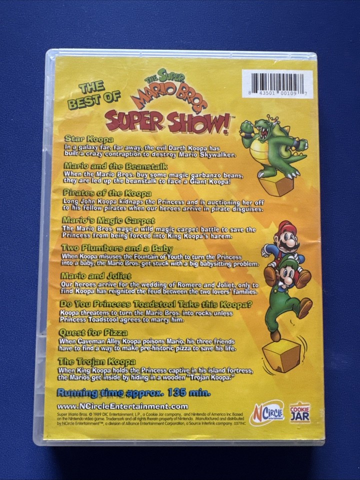 The Best Of The Super Mario Bros Super Show DVD 1998 | eBay