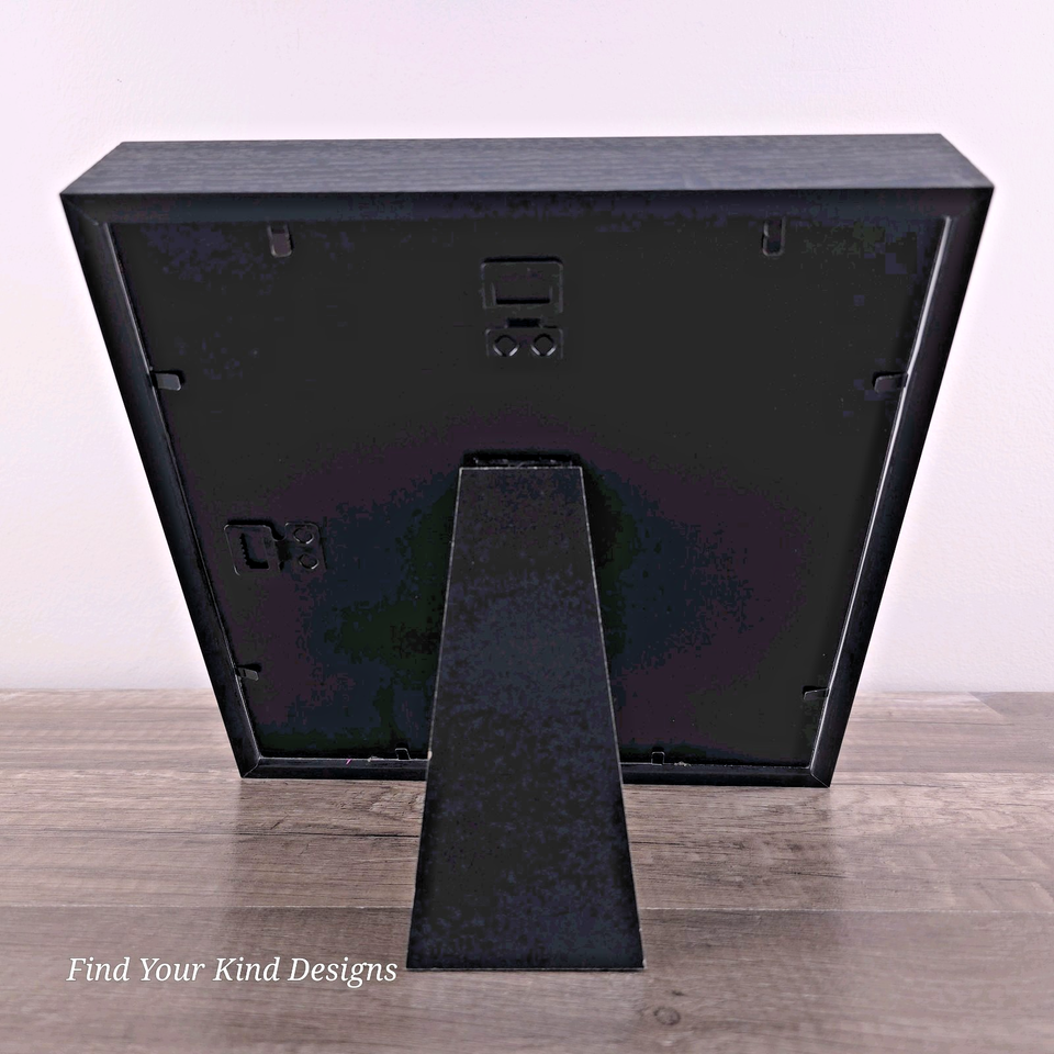 Filament Waste Shadow Box Art- 8 x 8 inch Handmade Eco Decor w/ MINE ...