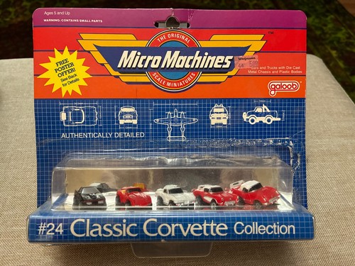 Micro Machines #24 Classic Corvette Collection 6400 Galoob 1986 Sealed ...