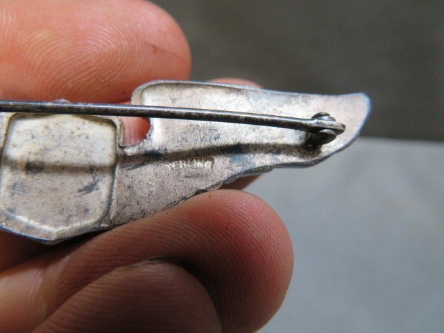 WWII US ARMY AIR FORCE PILOT WINGS-LUXENBERG NEW YORK STERLING SILVER ...