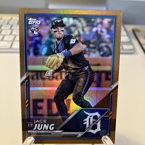 2025 Topps Mitchell & Ness Jace Jung Gold Foil #/50 Detroit Tigers ...