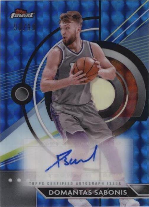 2023-24 Topps Finest - Finest Autographs Domantas Sabonis #FA-DSA Blue ...