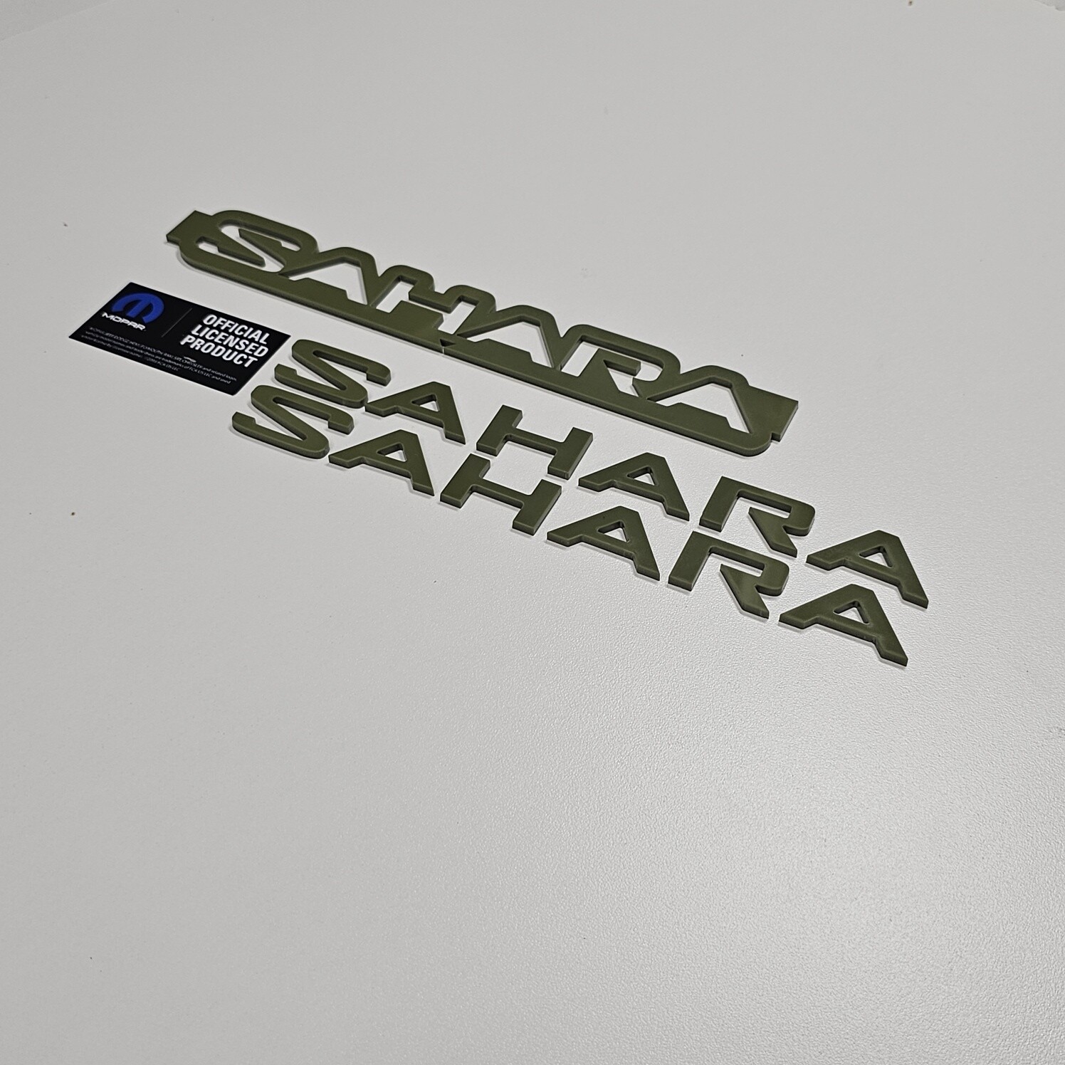 Officially Licensed Laser Cut Acrylic Jeep Wrangler SAHARA Emblems ...