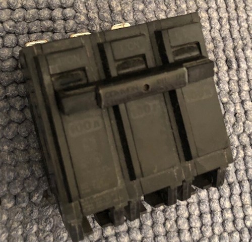 GE THQB32100 100 Amp, 240 Volt, 3 Pole, Bolt On, Circuit Breaker ! | eBay