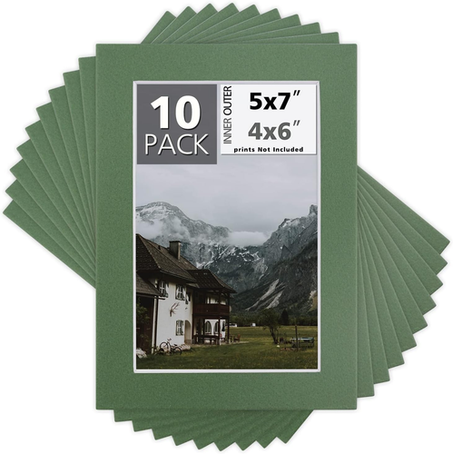 Mat Board Center, Pack of 10, 5X7 for 4X6 Rock Garden Color Mats ...