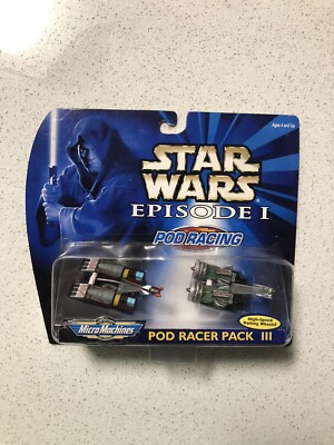 Star Wars micro machines pod racers Pack III. New in Box | eBay