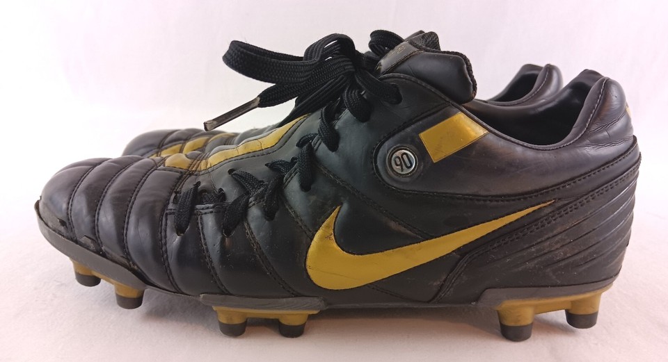 Nike Total 90 T90 Shift Soccer Cleats MenS 9 Black Gold 313986-071 ...