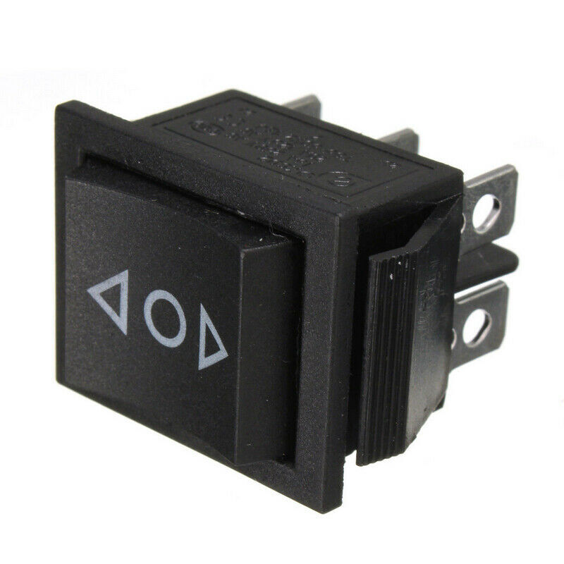 3-Position Momentary Rocker Switch 6-Pin Spring Return DPDT 16A 250V ...