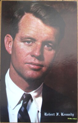 RFK 'Robert F. Kennedy' - 1960s Lusterchrome Chrome Postcard | eBay