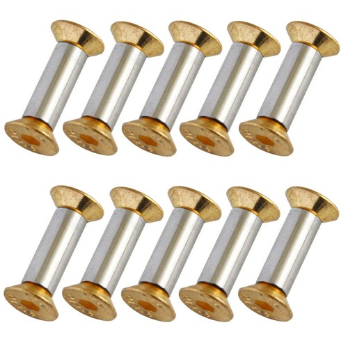 Steel+Brass Knife Handle Rivets Corby Bolts Nut Screws Mosaic Pins 5 ...