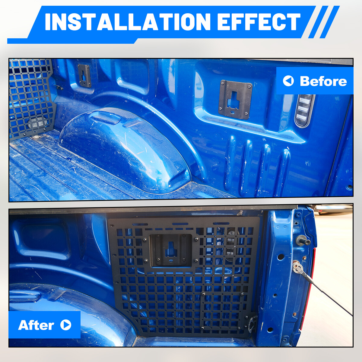 Side Bed Rear Molle Panel For 2015-2025 Ford F-150 5.5FT Truck Bed ...