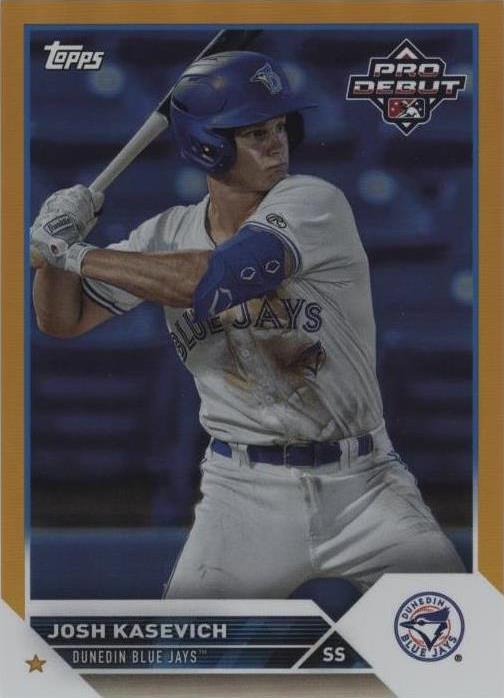 2023 Topps Pro Debut - Josh Kasevich #PD-154 Gold Foil /50 (RC) for ...