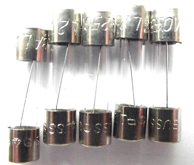 FUSE 6.3A 20mm Quick Blow Fast F6.3a L 250v Glass 021706.3MXP x5pcs ...