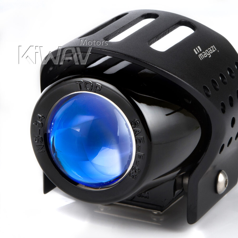 motorcycle fog Light blue glass halogen Light Aluminum for Kawasaki ...