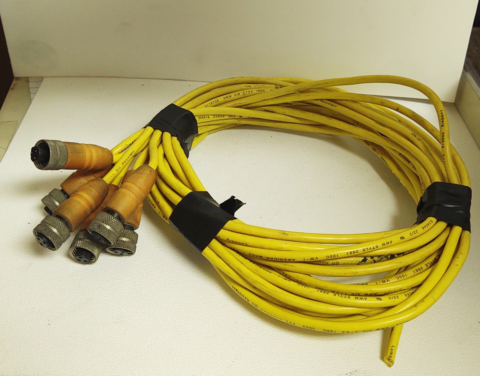 (LOT 6) Efector Inductive Proximity Sensor Cables 3 Prong IFA2002-ABOW ...