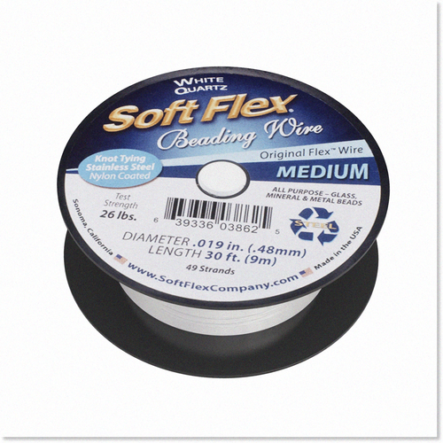 High-Quality 49 Strand Beading Wire - Medium 0.19 Diameter - 30 Feet ...