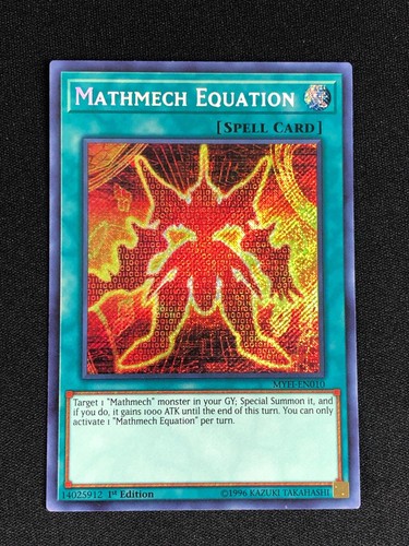 YUGIOH MATHMECH EQUATION MYFI-EN010 1ST SECRET | eBay