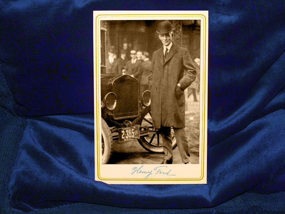 HENRY FORD Automaker Industrialist Cabinet Card Photograph Vintage ...
