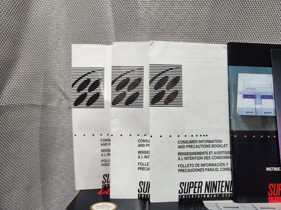 Super Nintendo System Control Deck W/ Zelda Link To The Past SNES In ...