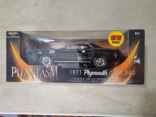 ERTL Phantasm 1971 Plymouth Cuda 340 1/18 Diecast American Muscle ...