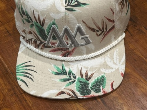 MATTE GREY Aloha Hawaiian Tropical Cap Adjustable Strapback Rope Golf ...