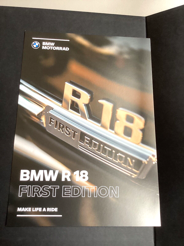 BMW MOTORRAD R18 FIRST EDITION MAKE LIFE A RIDE BOOK BELT BADGE GIFT ...