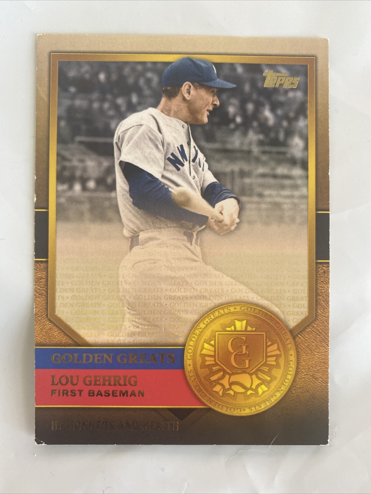 2012 Topps Golden Greats #GG-4 Lou Gehrig New York Yankees | eBay