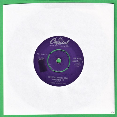 The Kingston Trio,orig 45rpm single- Tijuana Jail / When The Saints Go ...
