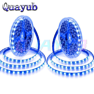 16.4ft Ice Blue 2835 Super Bright Waterproof LED Strip Light DC12V 5A W ...