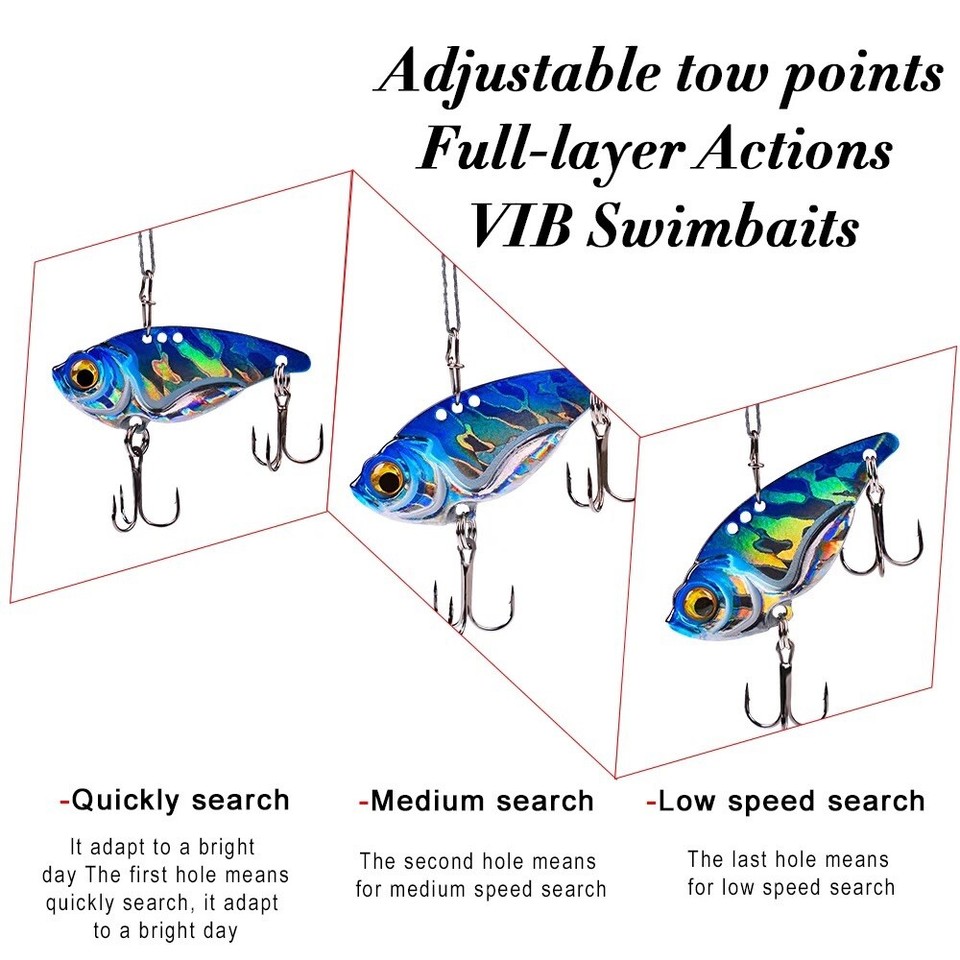 Vibe Switchblade 5 Piece 15g Fishing Lure Metal Blade Bream Bass ...