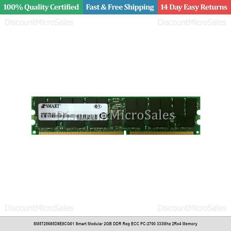 SM5725685D8E8CG01 Smart Modular 2GB DDR Reg ECC PC-2700 333Mhz 2Rx4 ...