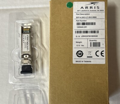 ARRIS 1509445-291 (NIB) SFP-4.25G-LC-29/2.0MW TRANSMITTER | eBay