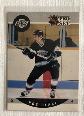 1990 Pro Set ROOKIE #611 Rob Blake - ERROR & Factory Miscut - One of a ...