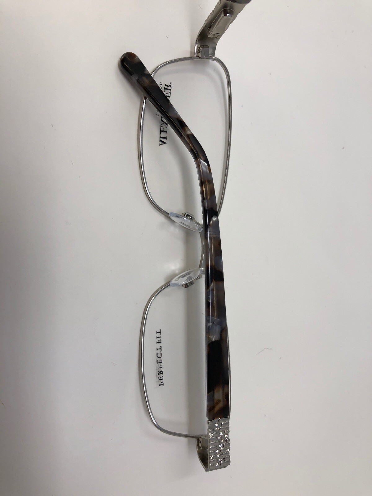 Alexander Collection Eyeglasses Frame Millie 57-17-140 Silver/Tortoise ...