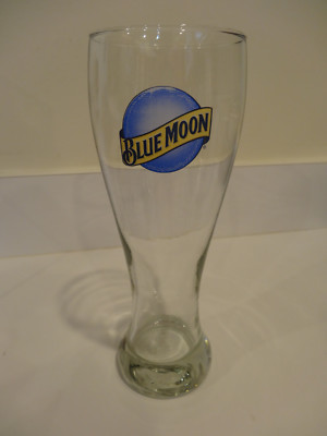 Blue Moon Draft Beer Drinking Pint Glass 16 Oz Excellent Condition | eBay