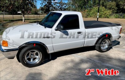 for:1993-2011 Ford Ranger Stainless Polished Fender Trim Wheel Well ...